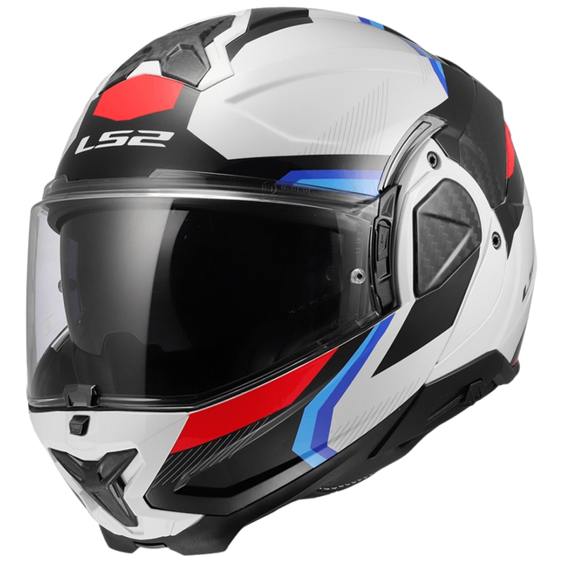 Klapphelm Motorrad LS2 FF910 Advant II Triple weiß-blau-rot | Motozem.at